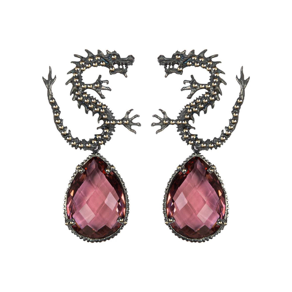 Dragon Earring + Drop complex I Rosé wine | Regina Castillo Jewelry ...
